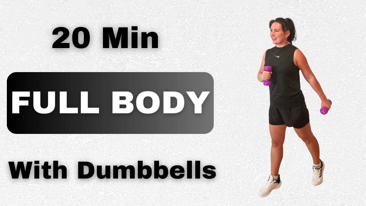 20 MIN Dumbbell FULL BODY WORKOUT at Home | Fat Burn & Strength ...