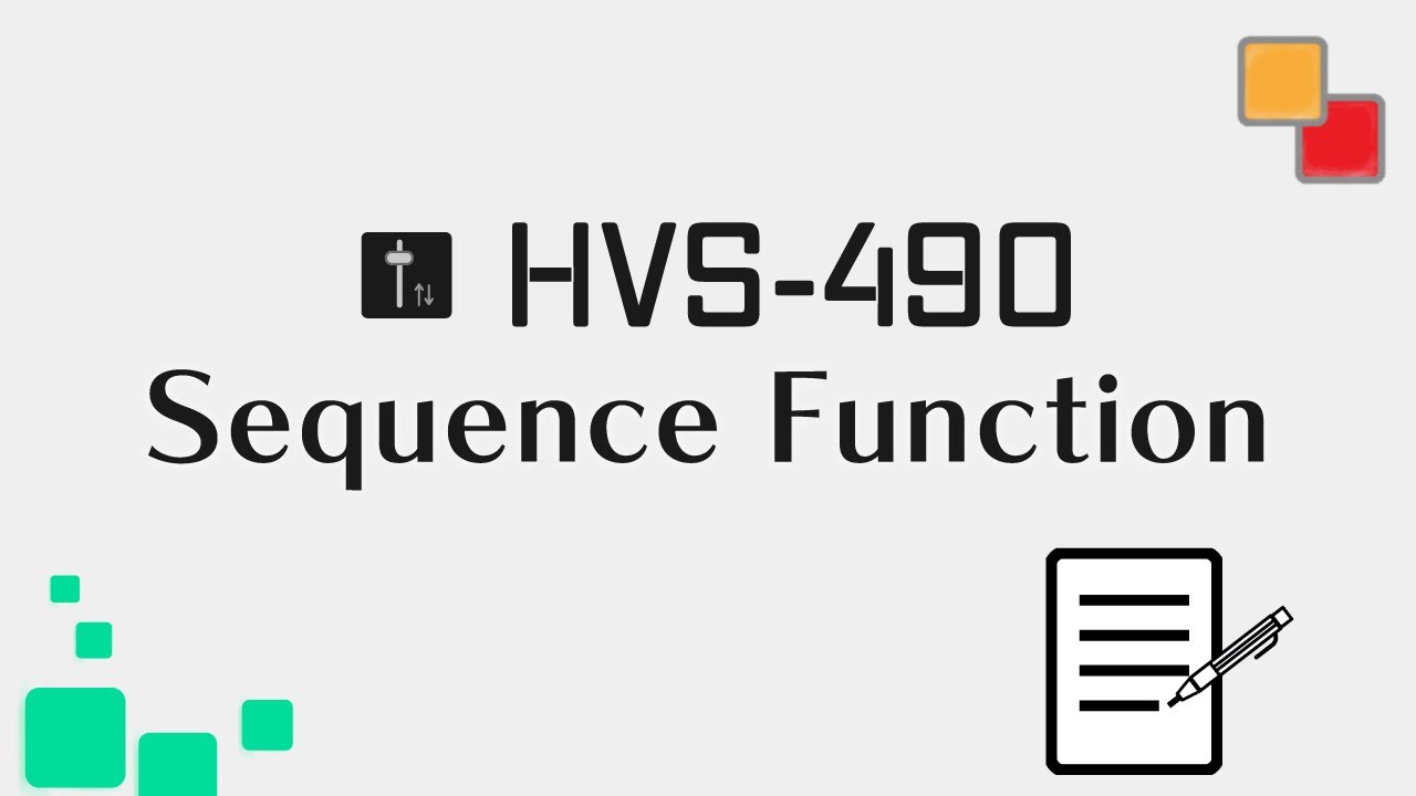 【Tutorial】"HVS-490" Video Switcher｜Sequence Function - YouTube