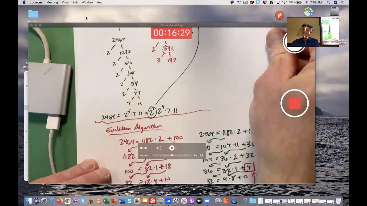 Abstract Algebra Class 3 Gcd Euclidean Algorithm Modular Arithmetic Gcd And Lcm Facts Youtube
