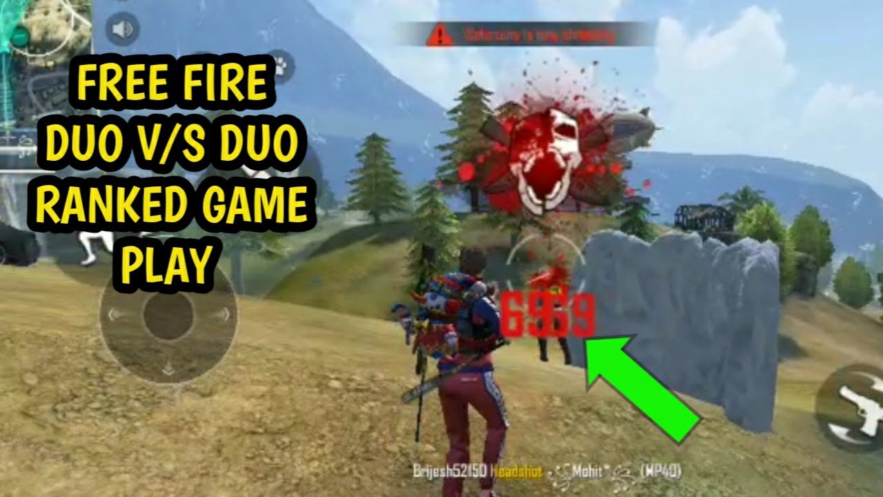 FREE FIRE DUO V/S DUO RANKED GAMEPLAY. WITH OP HEAD SHOT. - YouTube