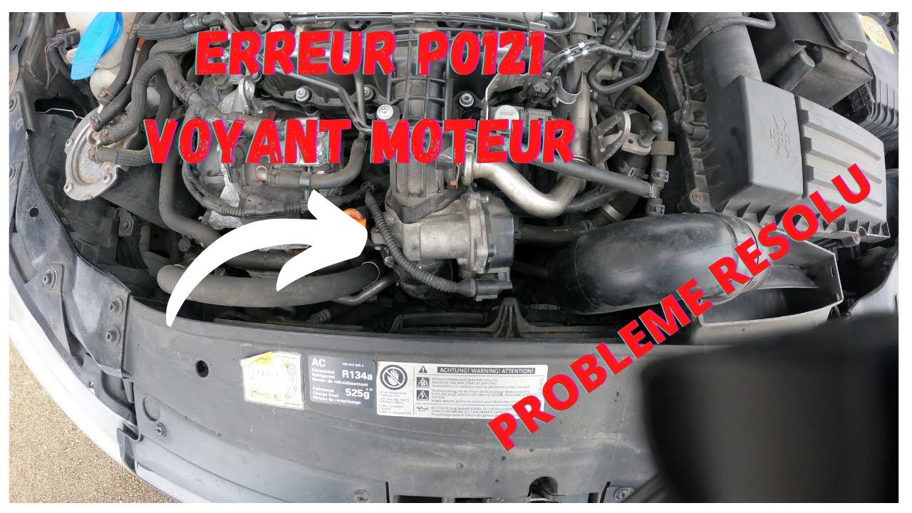 voyant moteur VW Code défaut P0121 problème résolu - YouTube