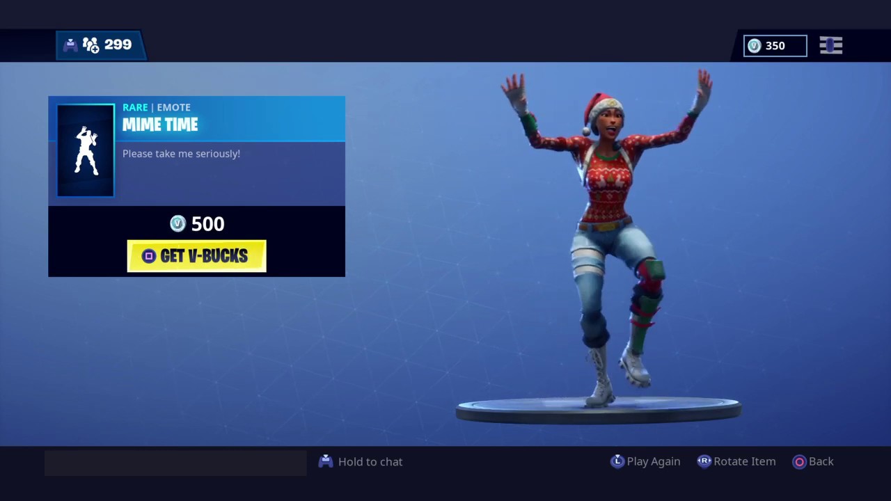FORTNITE NEW MIME TIME EMOTE! ITEM SHOP UPDATE! - YouTube