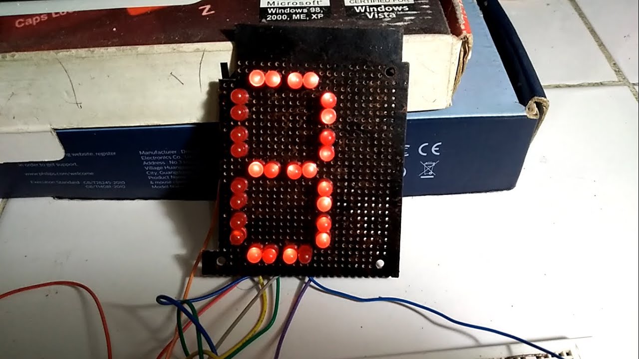 Up / Down Digital Decimal Counter IC 4029 & 4511 - YouTube