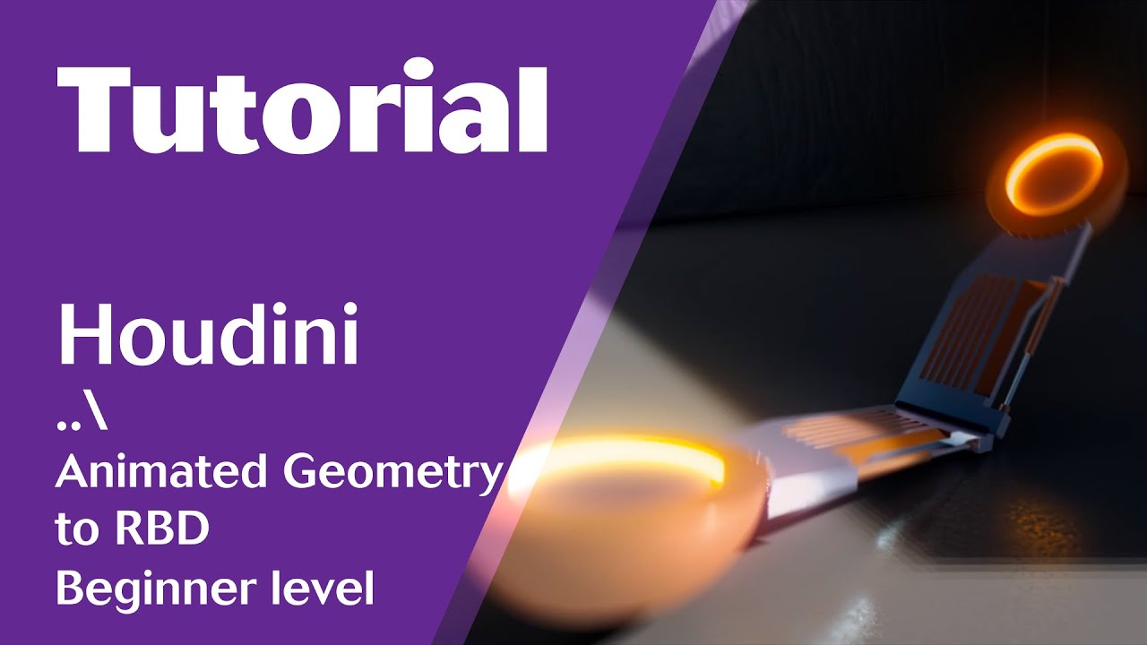 Houdini tutorial - Animated Geometry into Rigid Body Dynamic (RBD ...