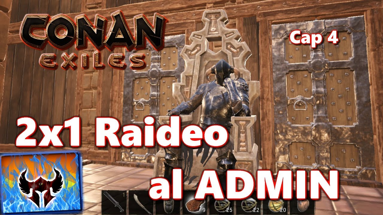 Conan exiles Abusando del ADMIN doble raideo y se lo quito TODO ...