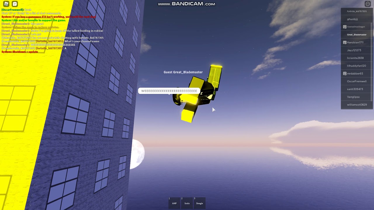 Jumping off the highest building in roblox! - YouTube