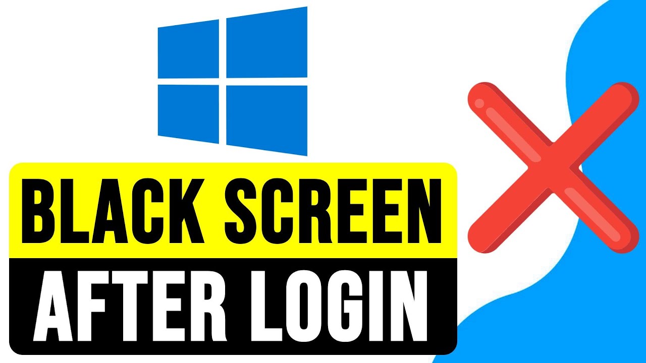 FIXED: Windows 10 BLACK SCREEN After Login 2025 | Windows Logo Not ...