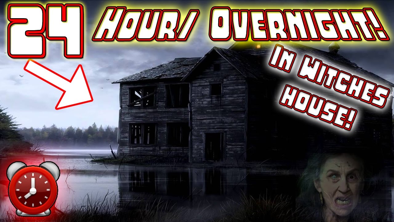 24 HOUR OVERNIGHT CHALLENGE in HAUNTED FOREST/ SNEAKING INTO ABANDONED ...