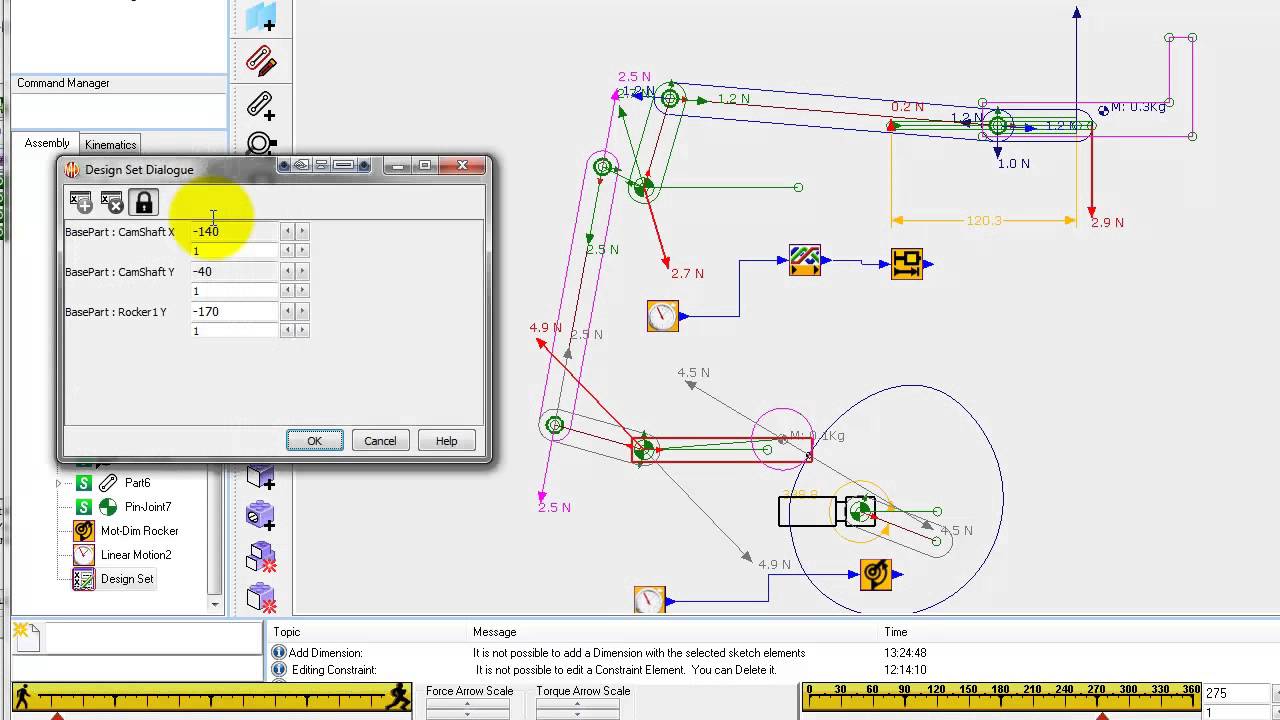 How to use Forces In MechDesigner - YouTube