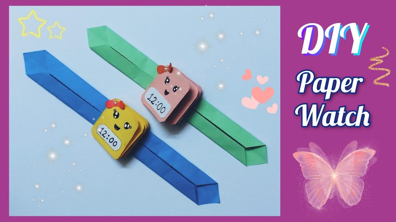 Origami Paper Watch | How to make easy paper watch | Paper watch and ...