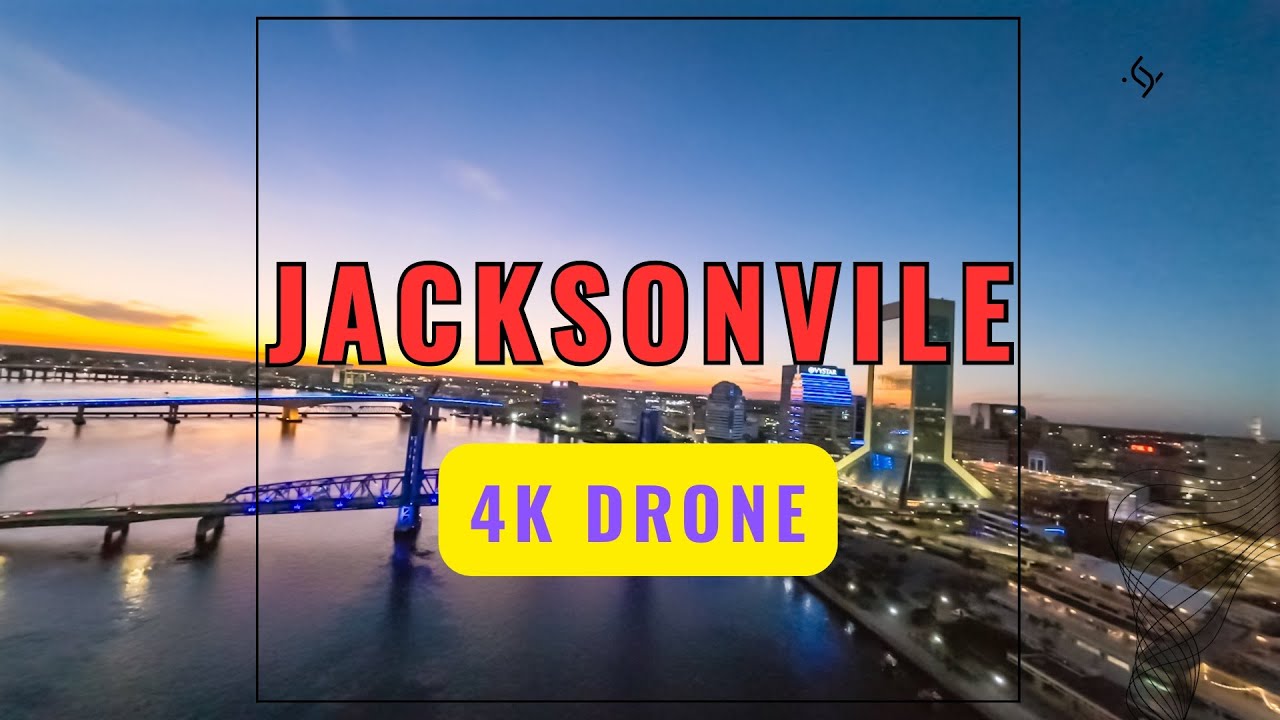 Jacksonville Downtown Cityscape Aerial Drone Shots - YouTube