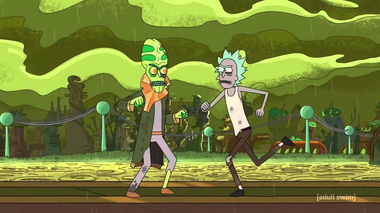 Rick street fights (Rick and Morty) - YouTube