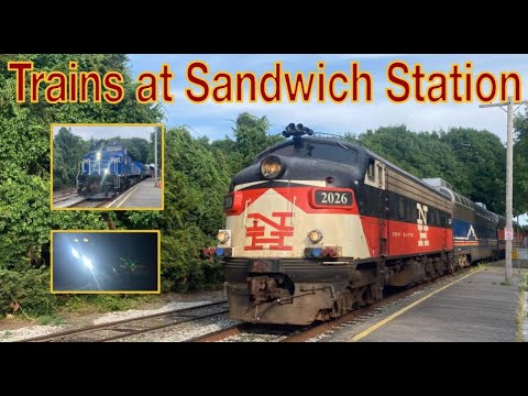 Trains at Sandwich Train Station - YouTube