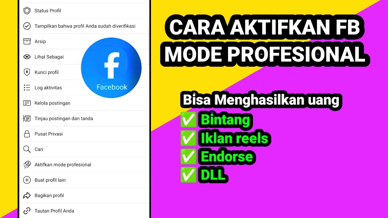 Cara Merubah Fb Manjadi Fb Pro - YouTube