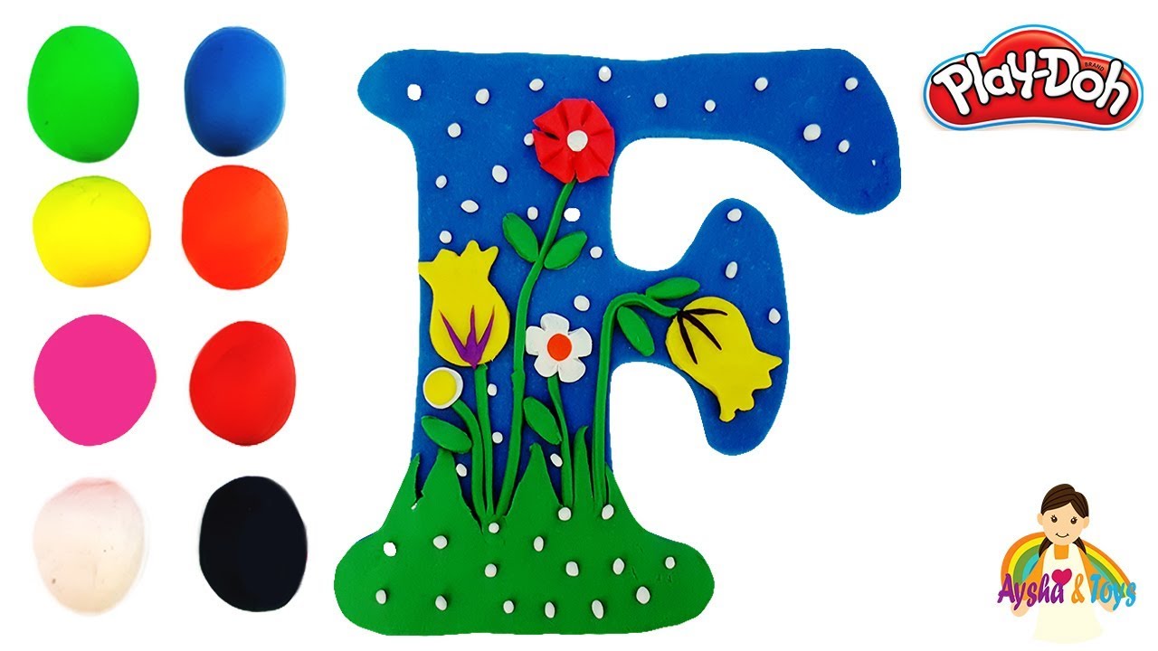 The Letter F Learning ABC with play doh Learn Colors & alphabet - YouTube