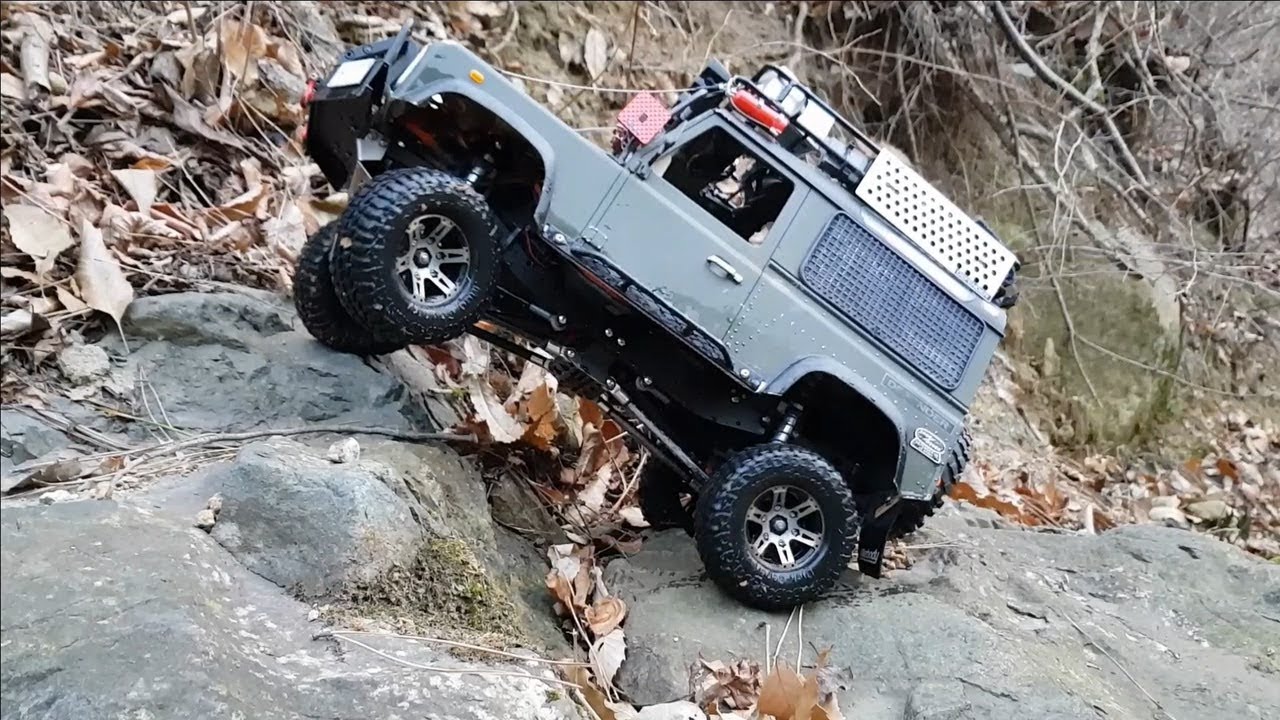 RC CAR RC4WD D90 Land Rover Defender Ice Valley Rock Crawling 2 - YouTube