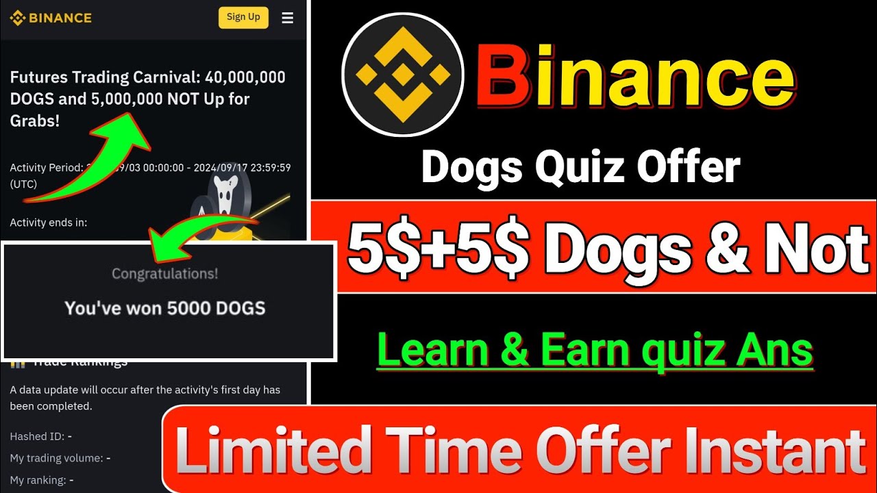 Binance Dogs learn & earn | Dogs New offer | Notcoin Offer | Tomarket ...