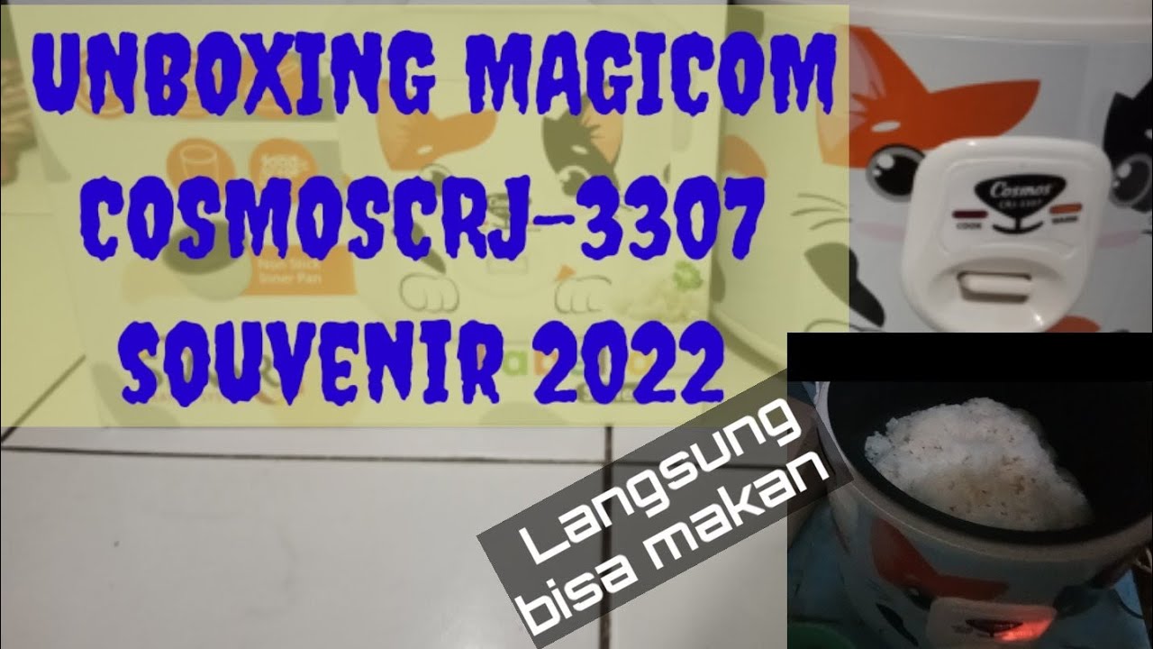 UNBOXING MAGICOM COSMOS CRJ-3307 C SOUVENIR 2022 - YouTube