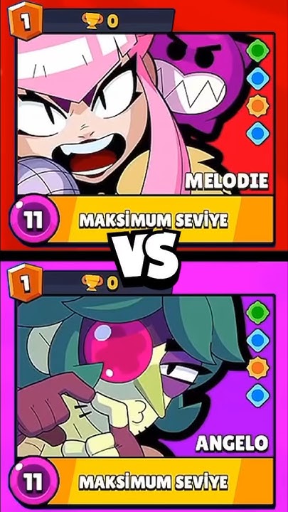 MELODİE vs ANGELO ( HANGİSİ DAHA İYİ ) #brawlstars #shorts - YouTube