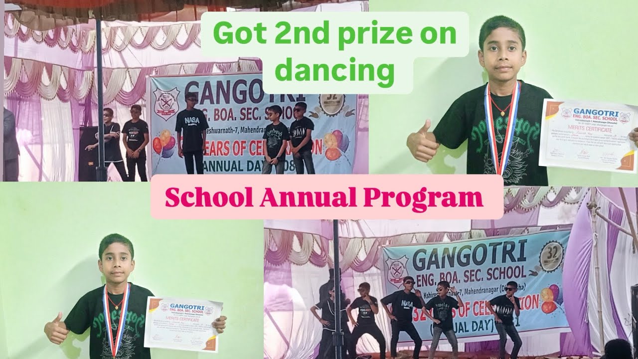School Annual Program ll Raghav got 2nd price on Dancing - YouTube