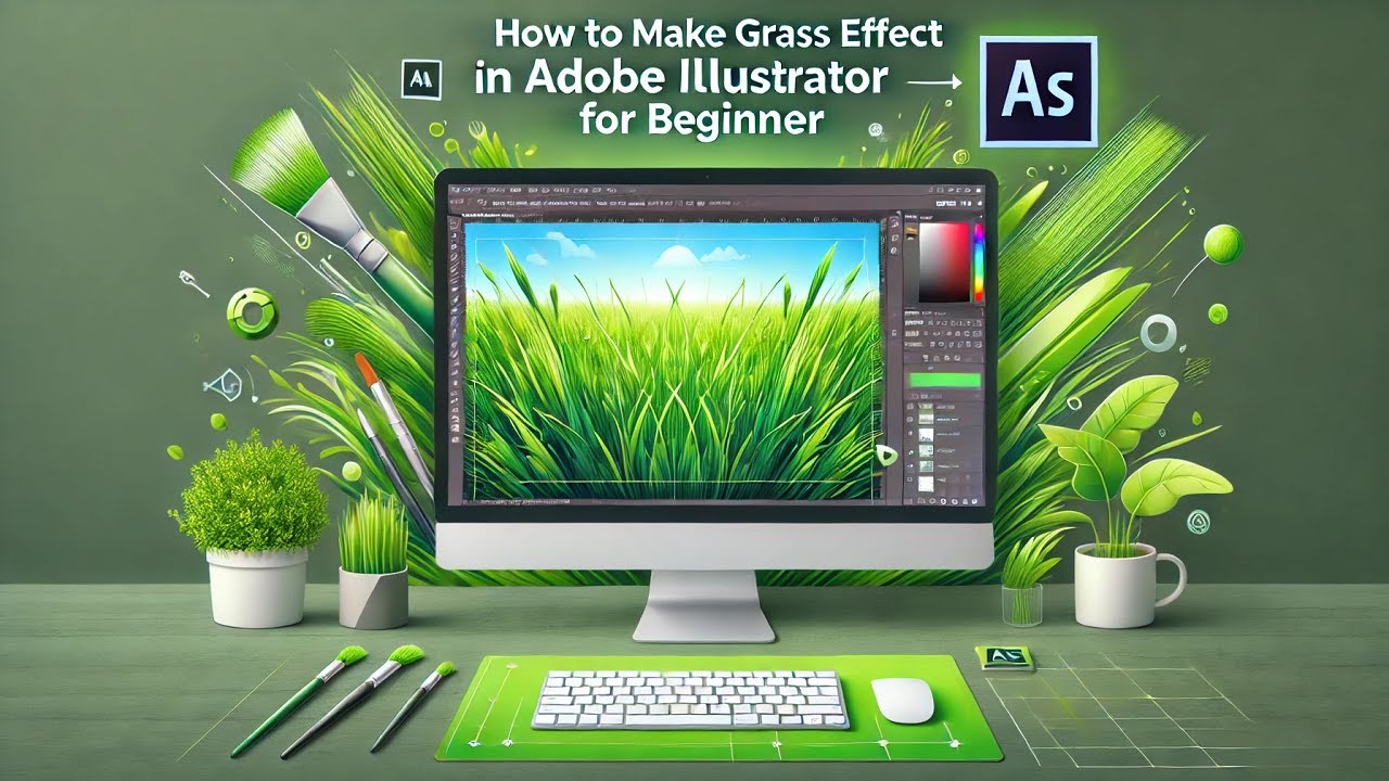 I Mastered Grass Texture in Adobe Illustrator Overnight! - YouTube
