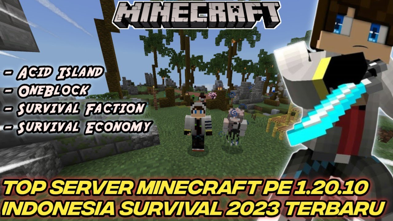 TOP SERVER MINECRAFT SURVIVAL 1.20.20 INDONESIA TERBARU 2023 ...