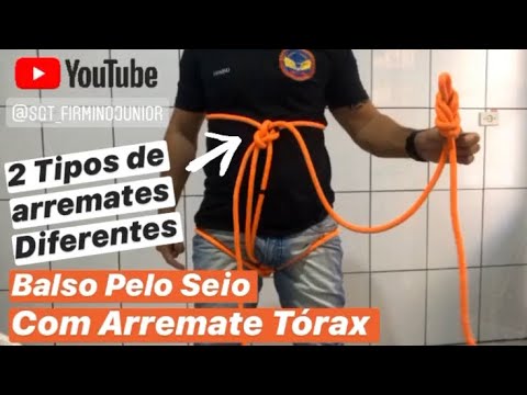 Nó: Balso pelo Seio com Arremate no tórax ( 2 tipos diferentes de arremate )