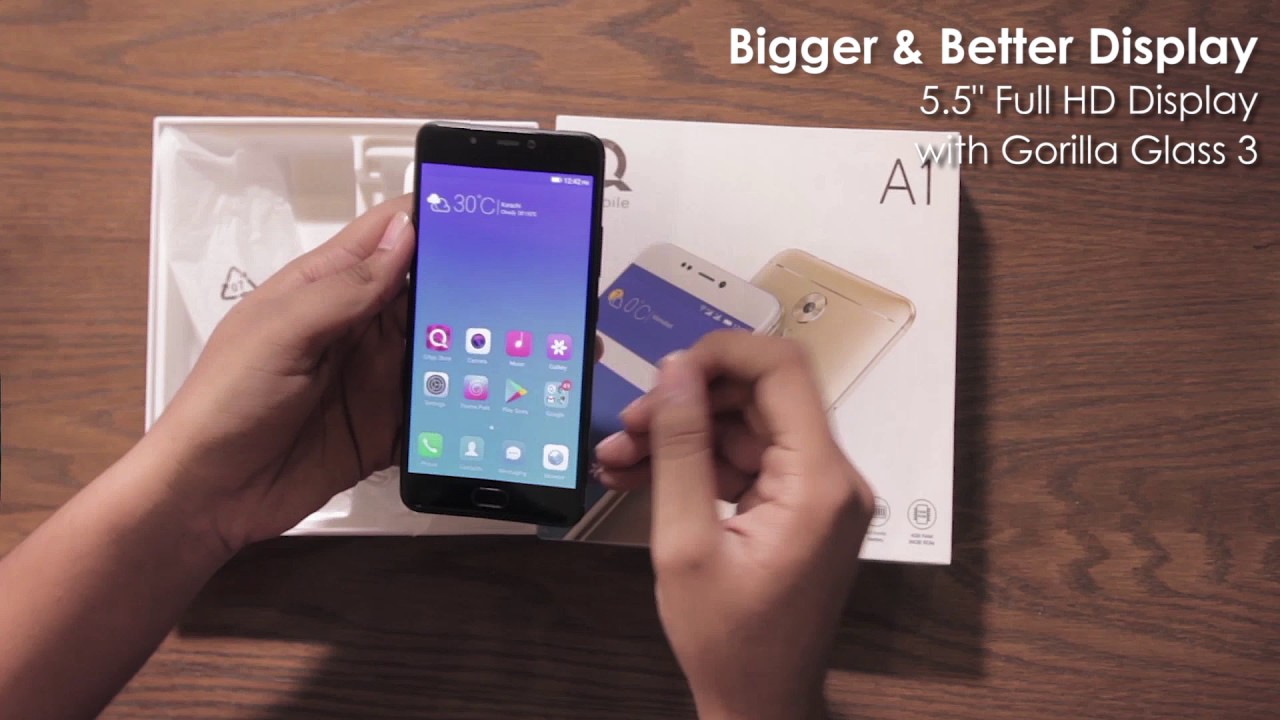 QMobile A1 | 60-sec Unboxing & Review - YouTube