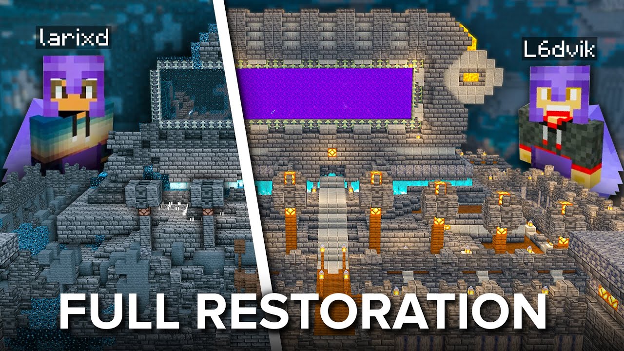 We Rebuilt The Entire Ancient City In Minecraft Survival - YouTube