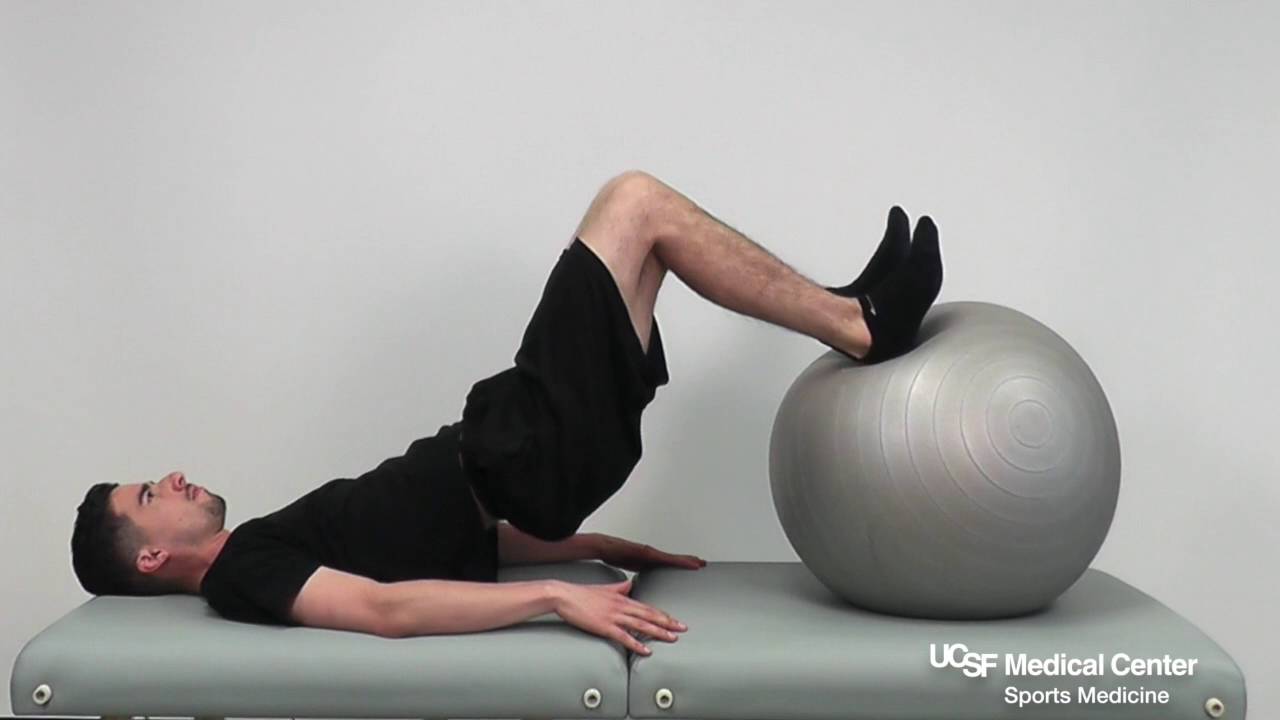Bridge on Physioball - YouTube