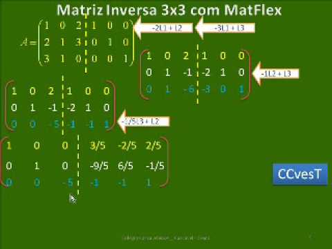 MATRIZ INVERSA: 2 X 2 E 3 X 3 -PARTE 2 DE 2 - FÁCIL FÁCIL - PASSO A ...