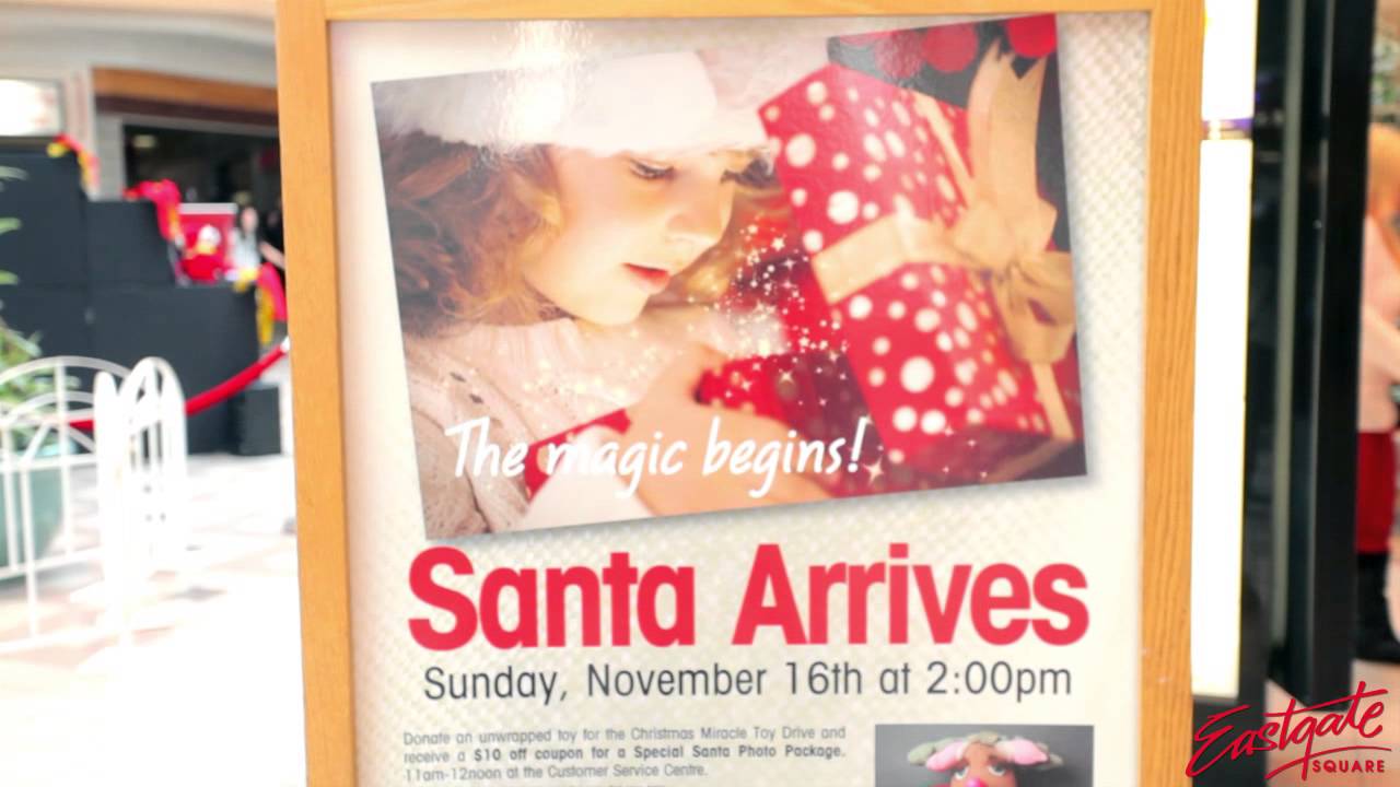 Eastgate Square - Santa Claus's Arrival 2014 - YouTube