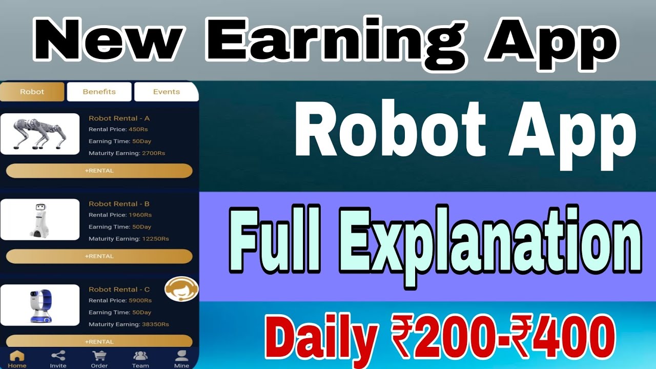 Robot App|Robot Rental App|Full Explanation|Robot App से पैसे कैसे कमाए ...