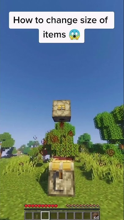 How To Change Size Of Items In Minecraft #Shorts - YouTube