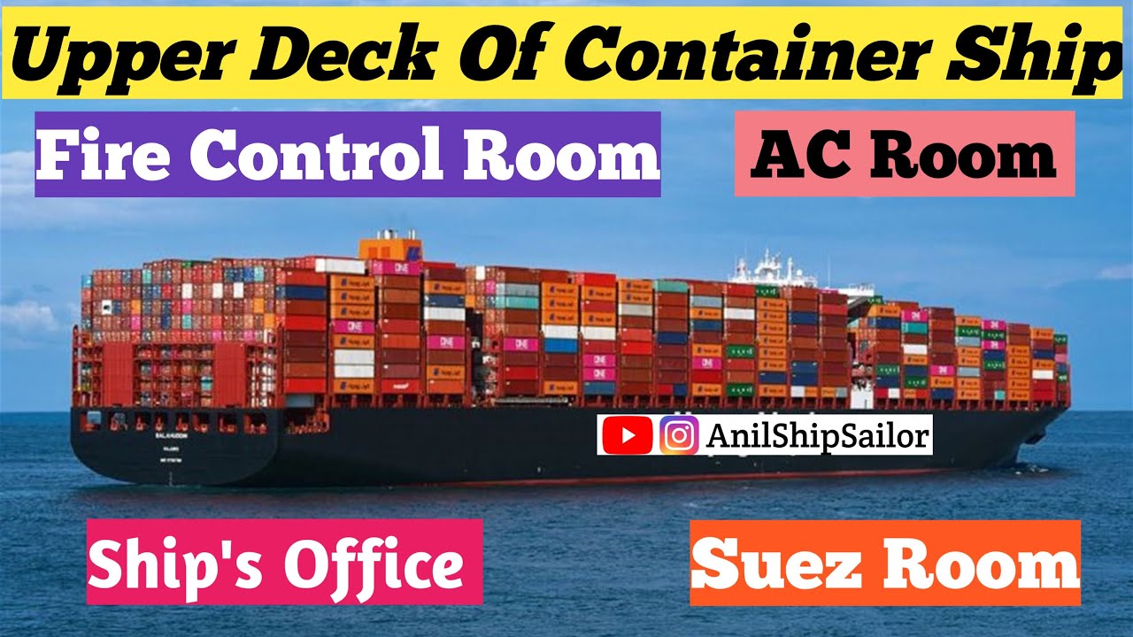 Upper Deck Of Container Ship | Fire Control Room | Ship’s Office | Suez ...