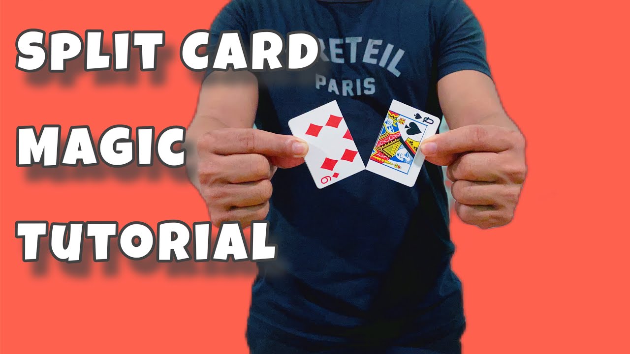 Split Card Magic Tutorial REVEALED #mr_yut_magic #magic #magiciantricks ...