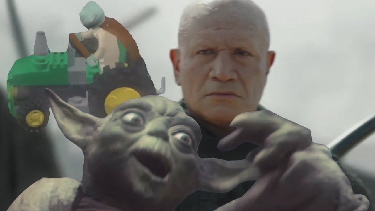 Yoda drives his tractor on the sands of Tatooine - YouTube