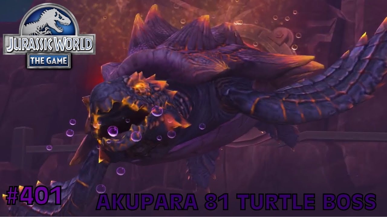 Jurassic World: The Game | EP 401 | Akupara 81 Turtle Boss - YouTube