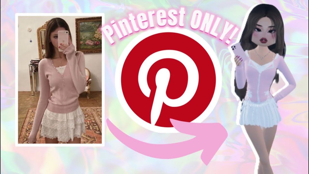 Recreating *PINTEREST* Outfits ONLY in DRESS to IMPRESS 🎀 - YouTube