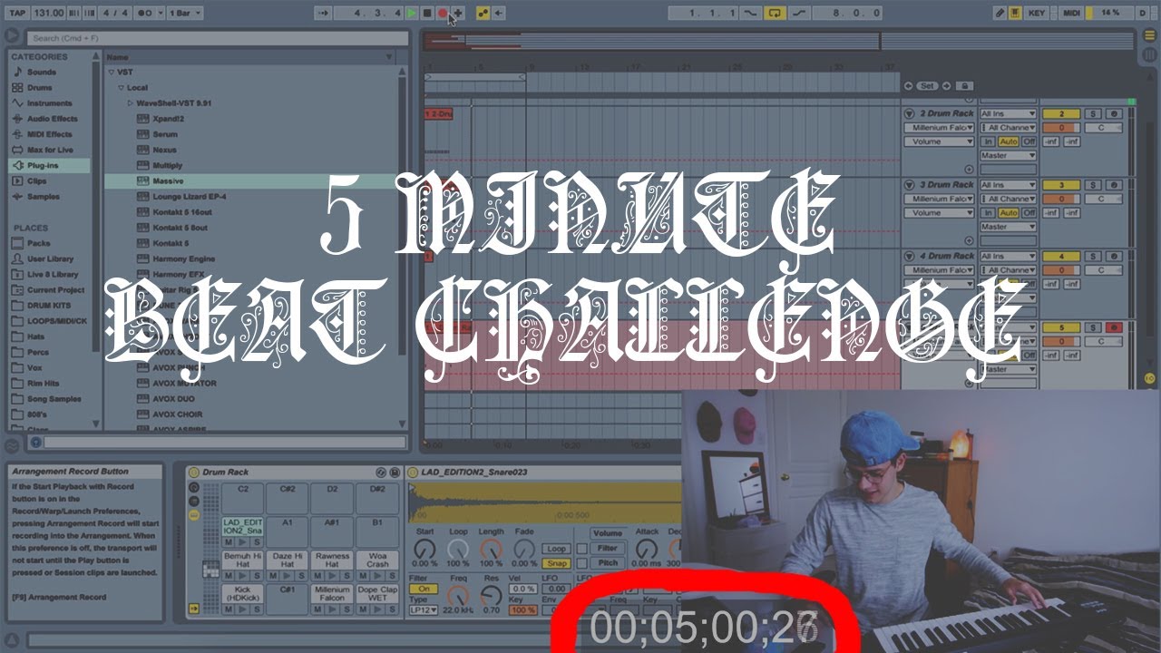 Making A Beat In 5 Minutes! (5 Minute Beat Making Challenge) - YouTube