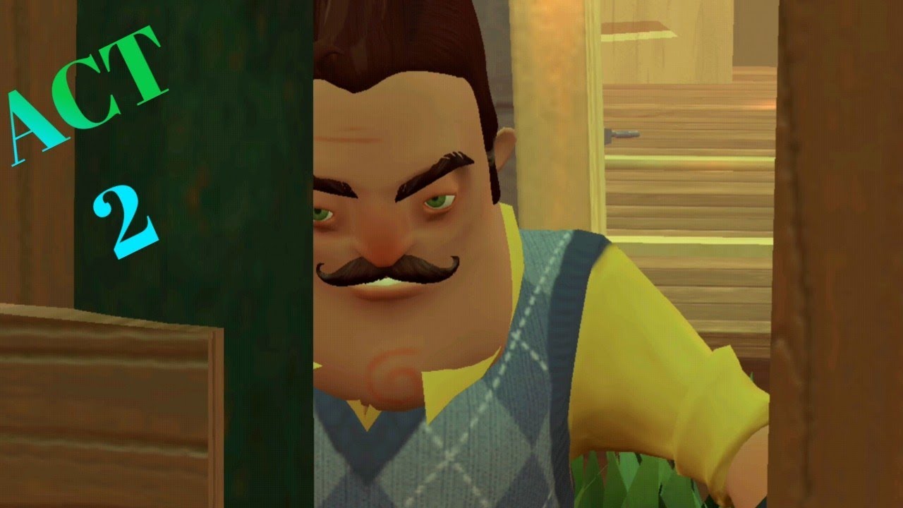 Escaping From Neighbour's Basement | HELLO NEIGHBOR | ACT 2 - YouTube