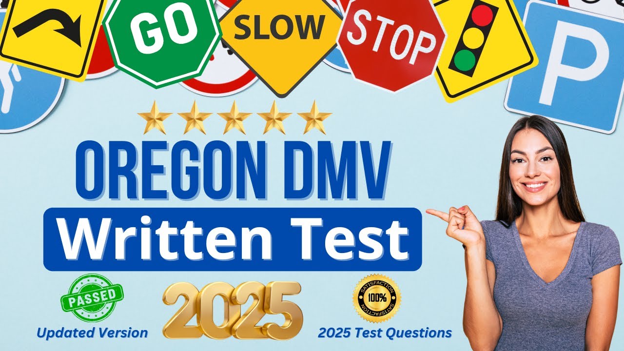 2025 Oregon DMV Written Test (MUST KNOW Updated Questions & Answers For ...