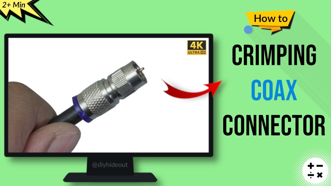How to make custom RG6 coax cable using RG6 Coax Connector - YouTube