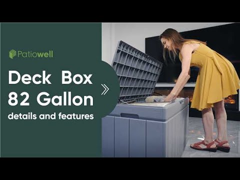 Patiowell 82 Gallon Deck Box - YouTube