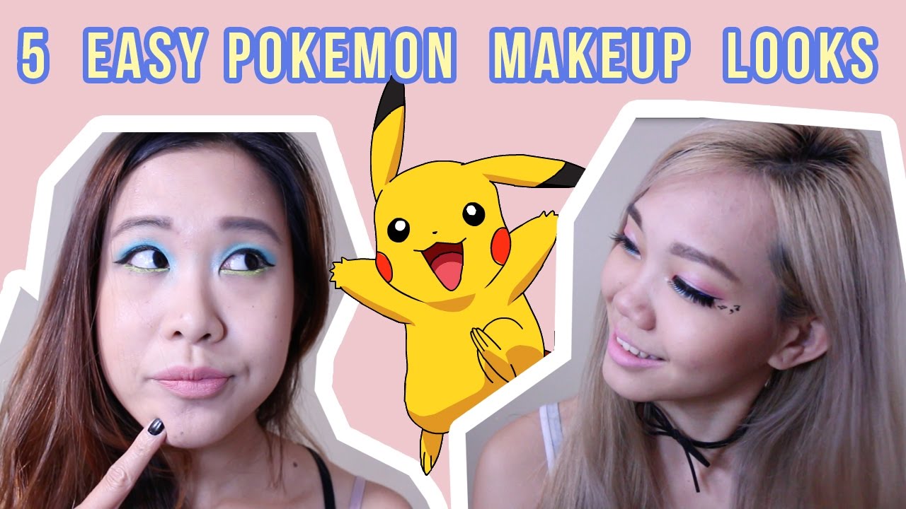 TUTORIAL: 5 EASY POKEMON MAKEUP LOOKS - YouTube