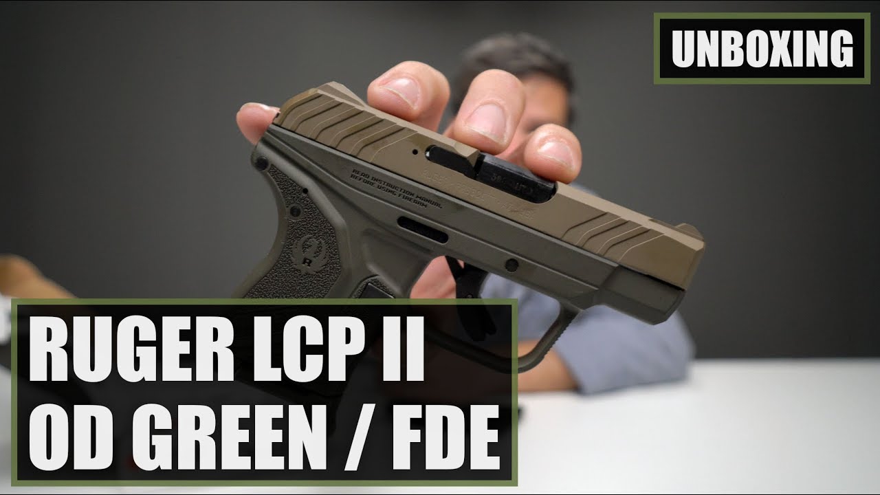 Unboxing the Ruger LCP II 2 OD Green / FDE 380 ACP Pistol - YouTube