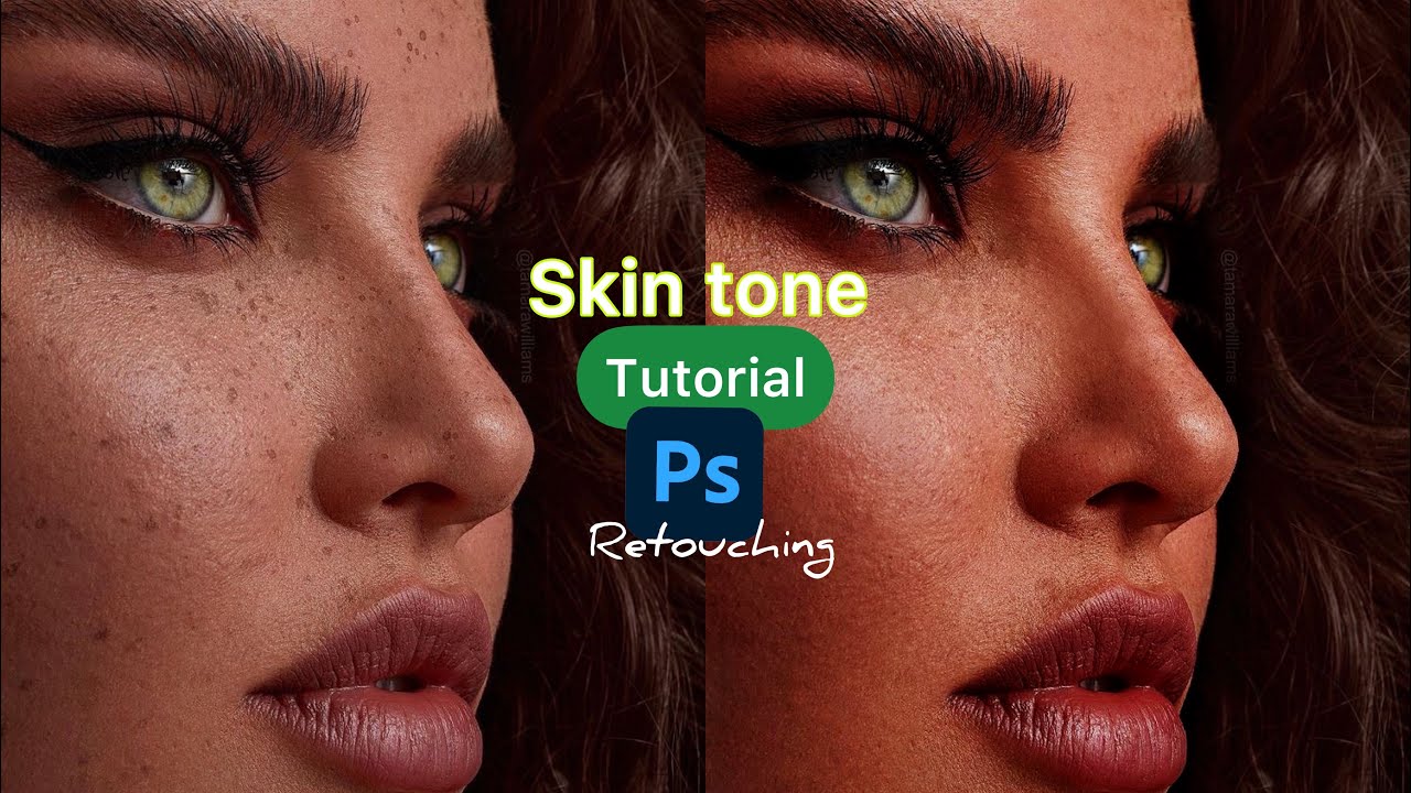 SIMPLE SKIN TONE RETOUCHING IN PHOTOSHOP ( beginners tutorial) - YouTube
