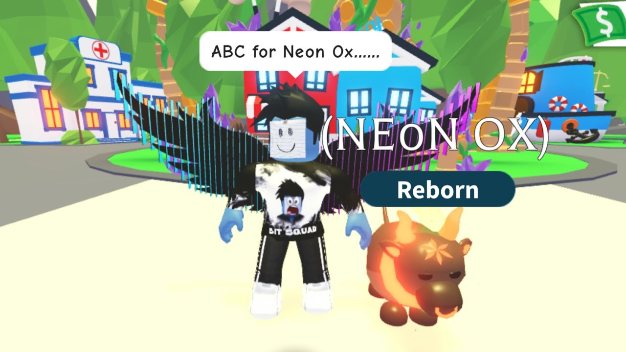 Roblox Adopt Me - Making a Neon Ox - Ewwwww! - YouTube
