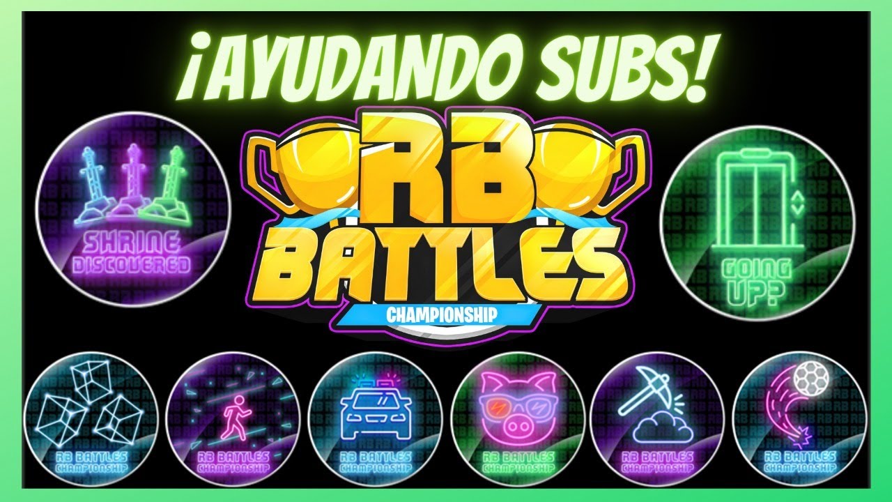 RB BATTLES *AYUDANDO SUBS A CONSEGUIR LAS ESPADAS Y LOS BADGES* ROBLOX ...