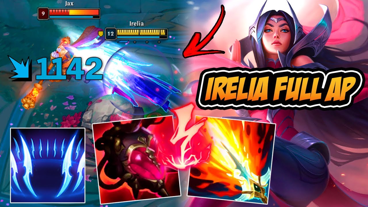 IRELIA AP TOP COM DANO MÁXIMO NA ULT COM ESSA BUILD E RUNA - YouTube